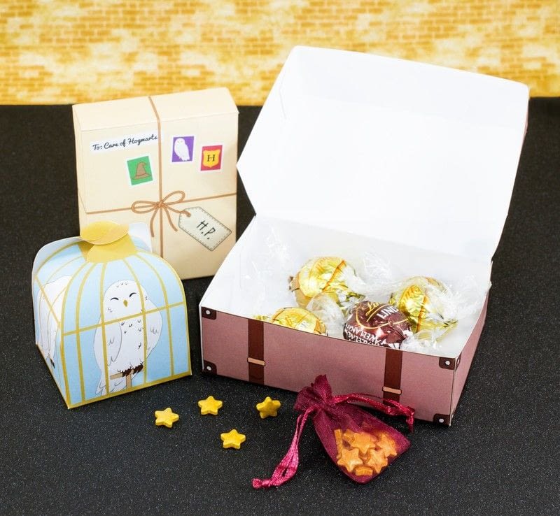 Diy Printable Harry Potter Inspired Favor Boxes · How To Make A Paper ...