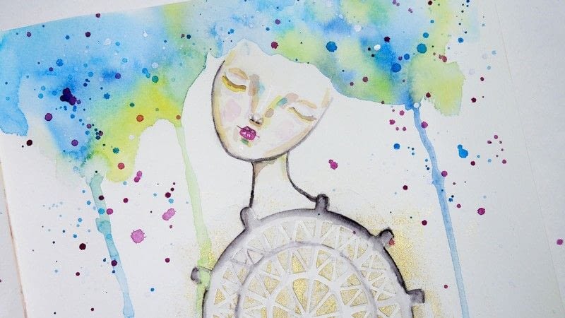 Watercolour & Modeling Paste Painting · How To Paint A Piece Of ...