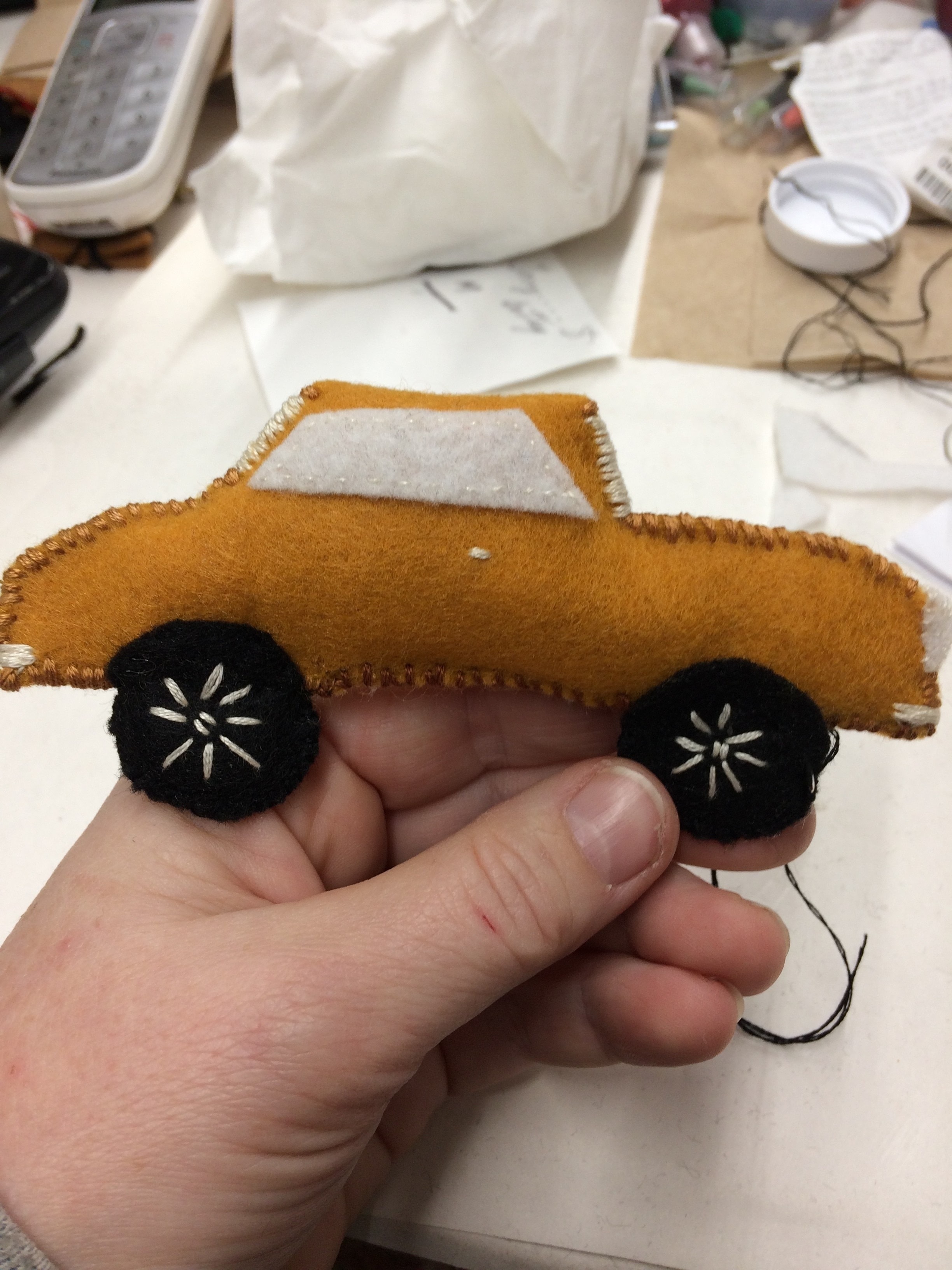 Felt Car Ornament · A Shape Plushie · Art on Cut Out + Keep