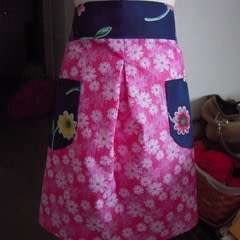 Summer Skirt To Cute Apron! · How To Make A Half Apron · Sewing on Cut ...