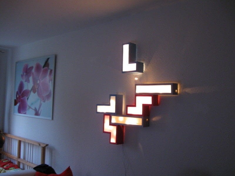 Tetris Lamp · How To Make A Decorative Light · Construction on Cut Out ...