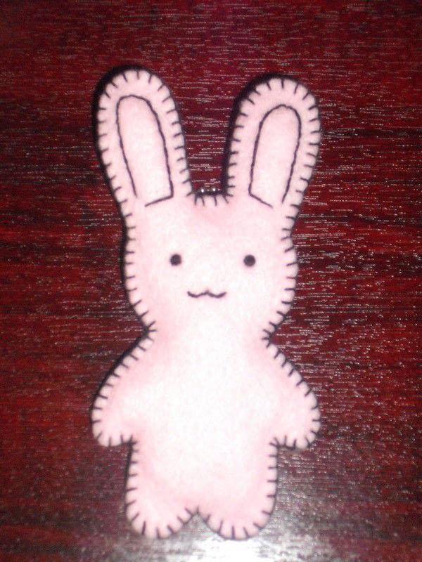 Felt Bunny :D · Rabbit Plushie · Sewing on Cut Out + Keep · Creation by ...