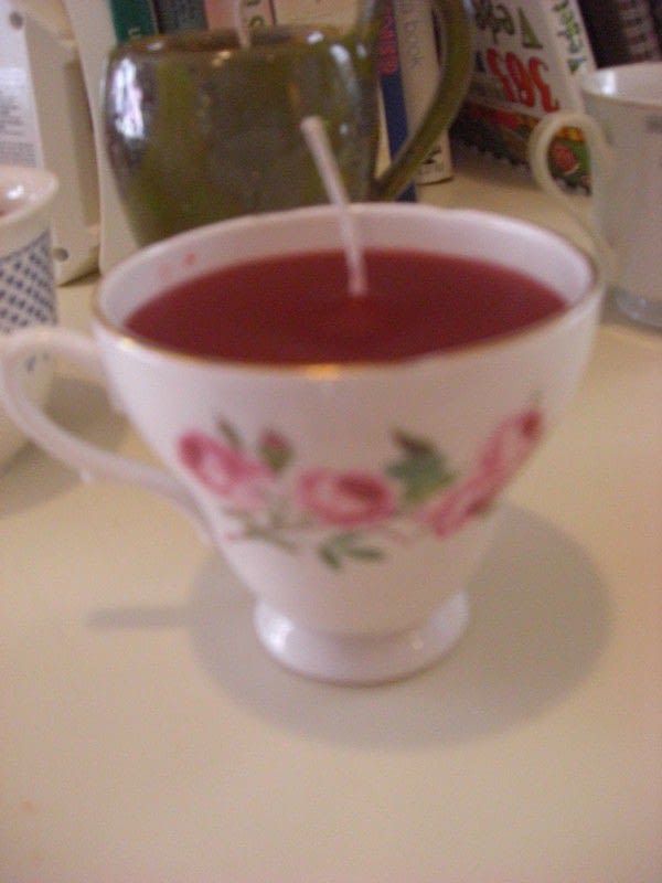 Teacup Candle · How To Make A Tea Cup Candle · Melting on Cut Out + Keep