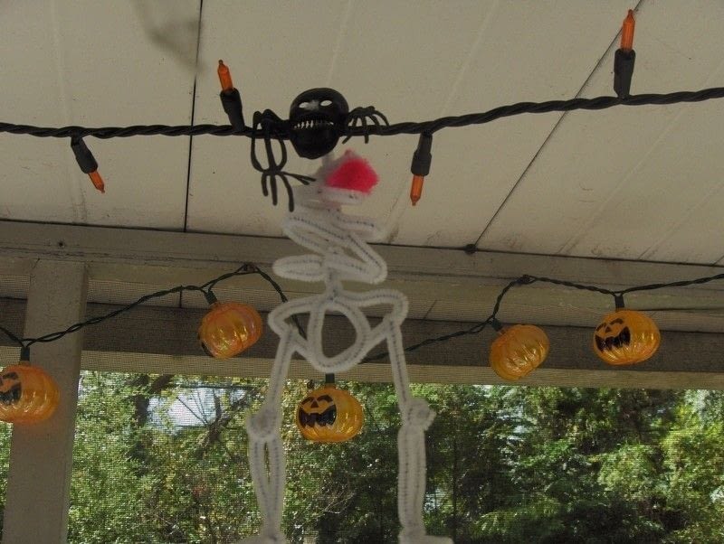 Pipe Cleaner Skeletons · A Halloween Decoration · Decorating on Cut Out ...