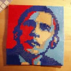 'Funky Lizard' Hama Bead Picture · How To Bead A Picture · Pegboard on ...
