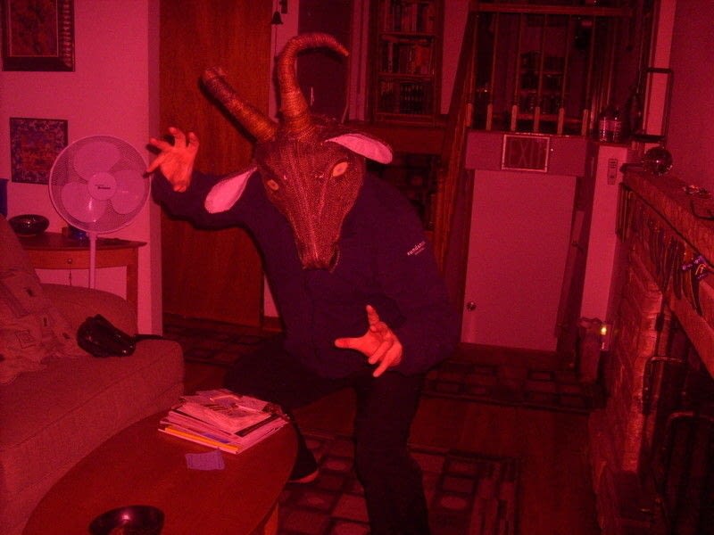 Goat Mask · A Mask · Papier-mâché and Yarn Craft on Cut Out + Keep