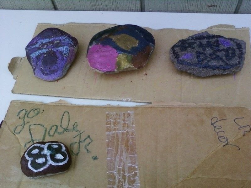 Crayon Painting On Hot Rocks! · How To Decorate A Rock · Decorating on ...
