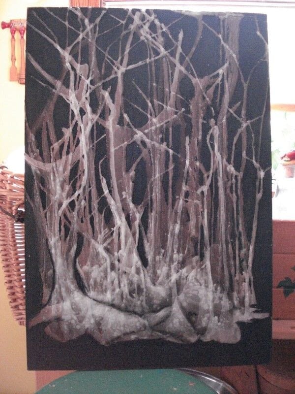 Wax Trees · How To Make A Mixed Media · Art and Melting on Cut Out + Keep