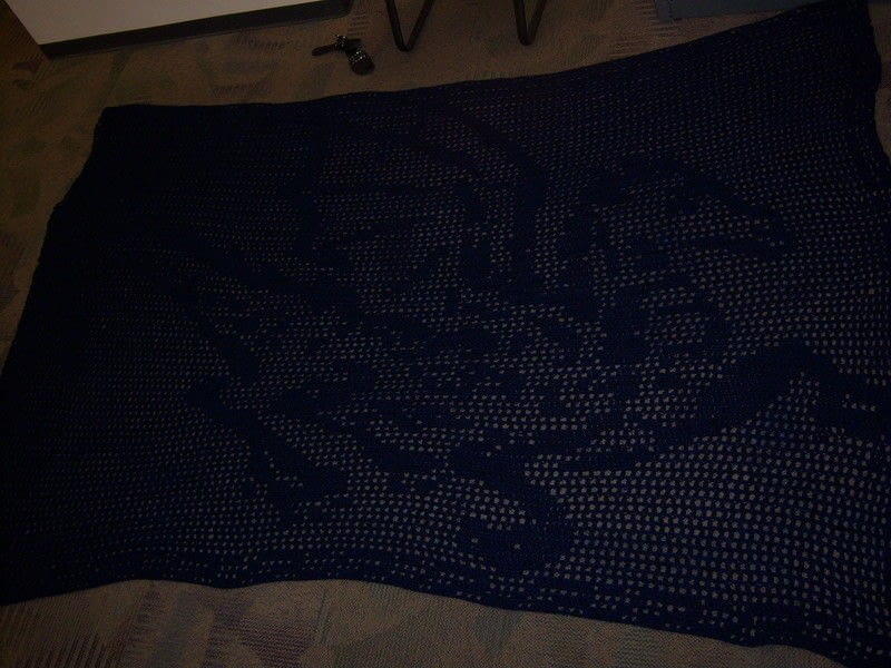 Dragon Filet Blanket · A Knit Or Crochet Blanket · Crochet on Cut Out ...