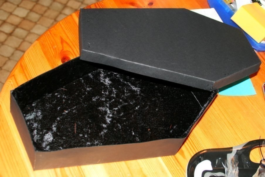Coffin Box A Coffin Shaped Box Papercraft On Cut Out Keep 