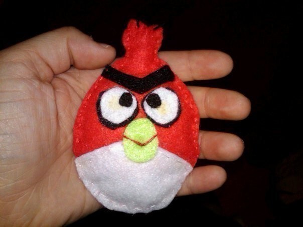 Felt Angry Bird! · A Bird Plushie · Sewing on Cut Out + Keep · Creation ...