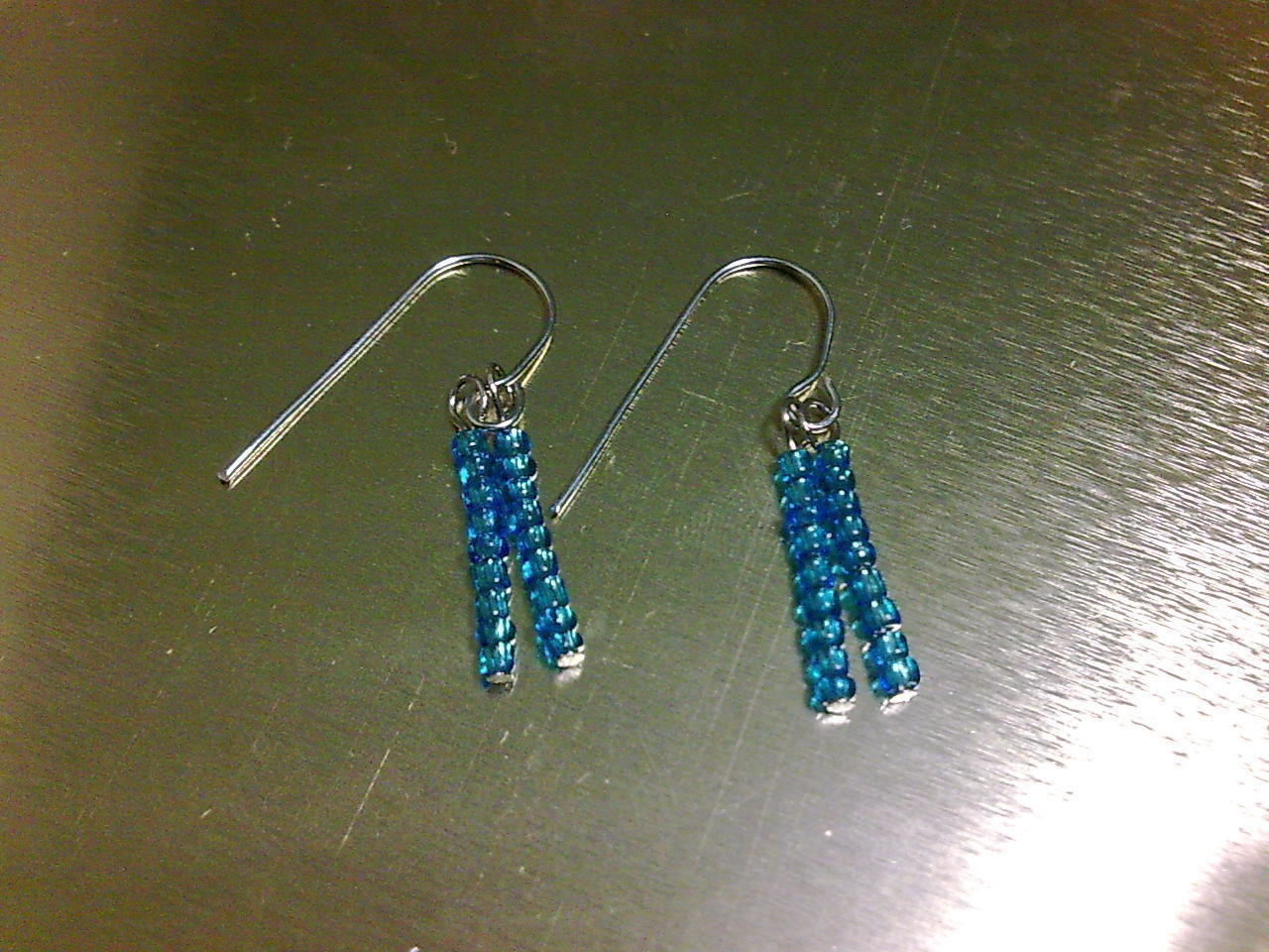 Blue Dangling Earrings How To Make A Dangle Earring Jewelry Making 
