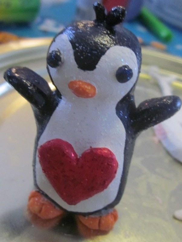 Clay Penguin A Clay Penguin Molding On Cut Out Keep Creation By 