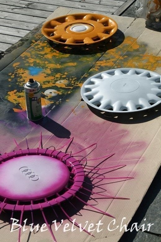 Hubcap Flower Garden · A Recycled Model · Wirework on Cut Out + Keep ...