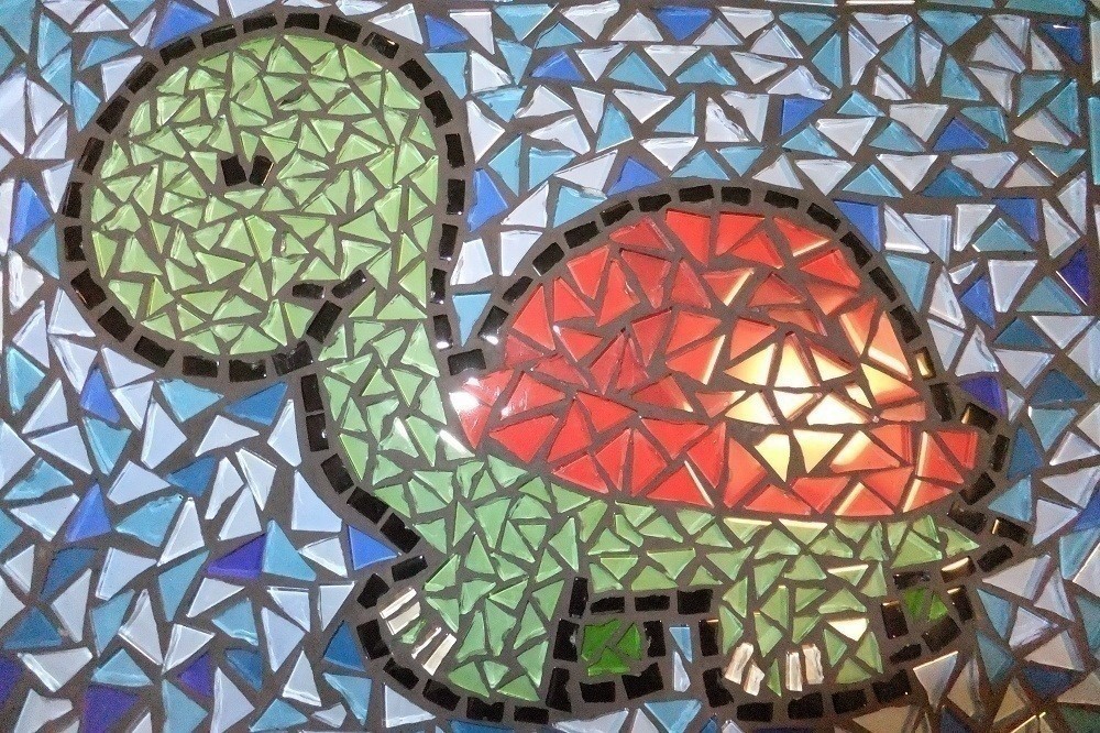 Mosaic Turtle A Piece Of Mosaic Art Mosaic On Cut Out Keep 