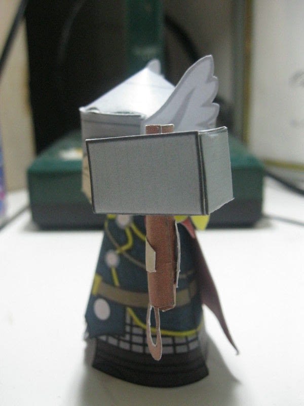 Thor Papercraft · How To Fold An Origami Character · Origami on Cut Out ...