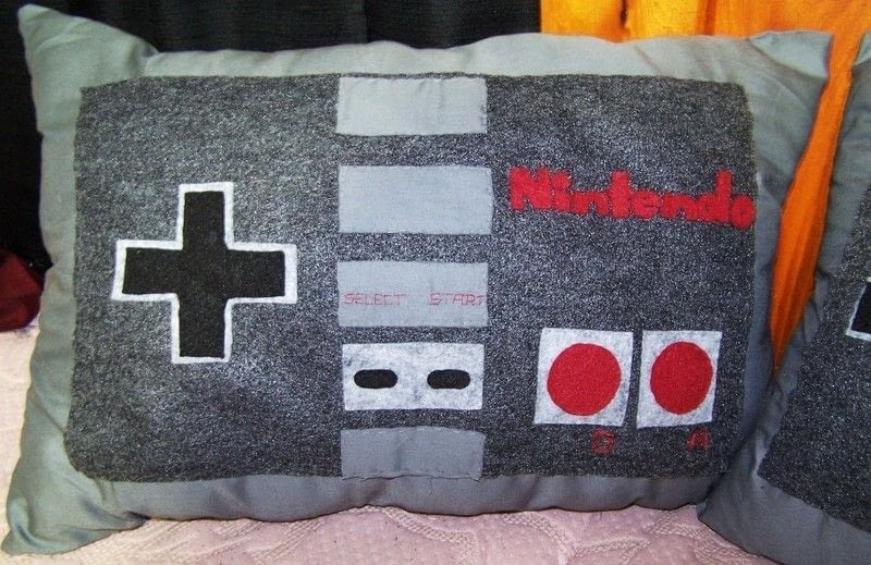 Nintendo Controller Pillows · An Applique Cushion · Needlework and ...
