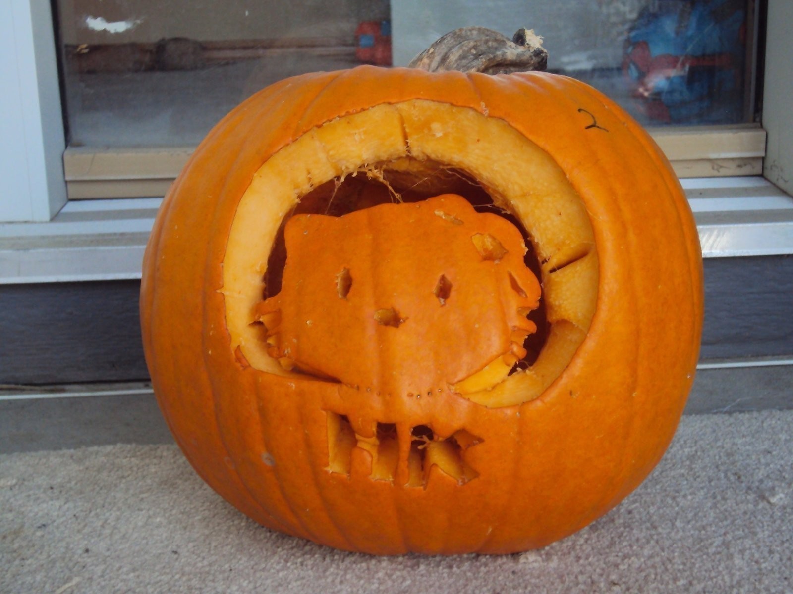 Hello Kitty Pumpkin A Pumpkin Creation By Joanne N 