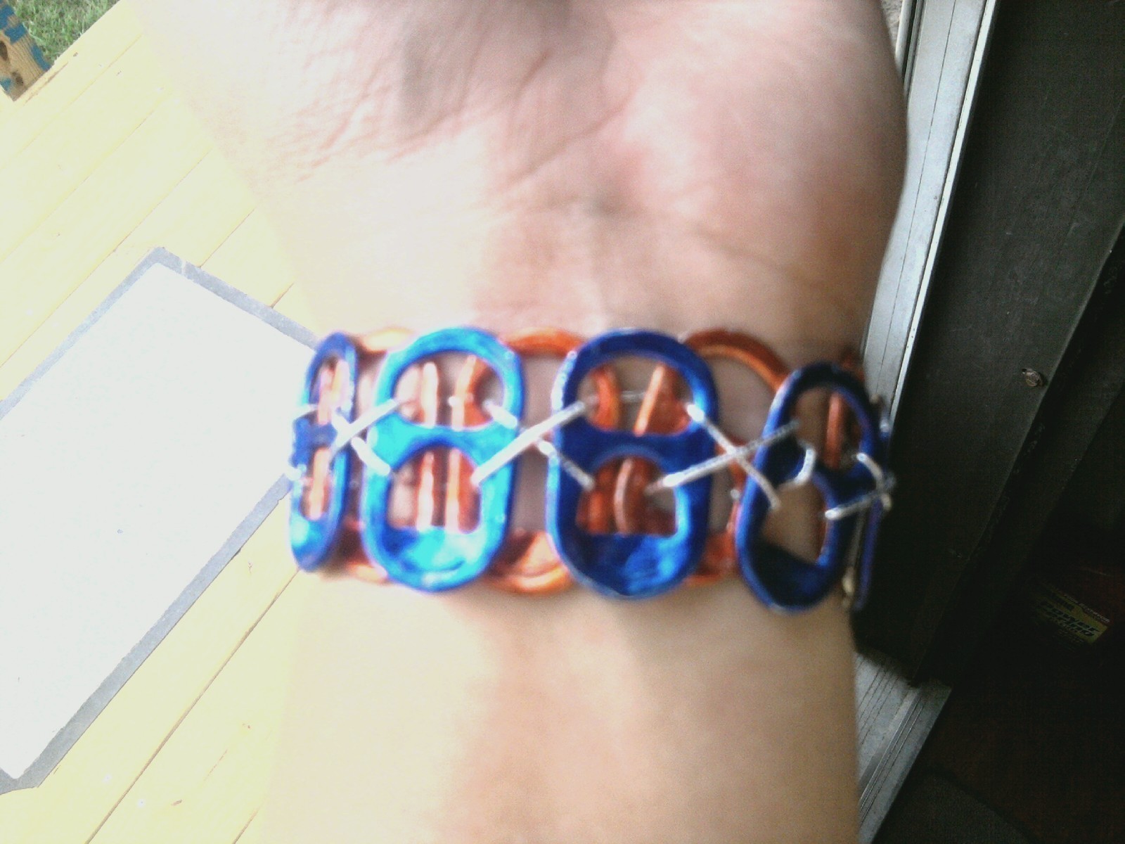 Pop Tab Bracelet · A Pop Tab Bracelet · Creation by Candace P.