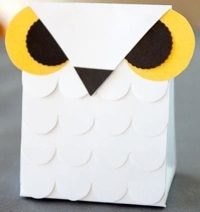 Hedwig Favor Boxes · How To Make A Gift Bag · Construction and Paper ...