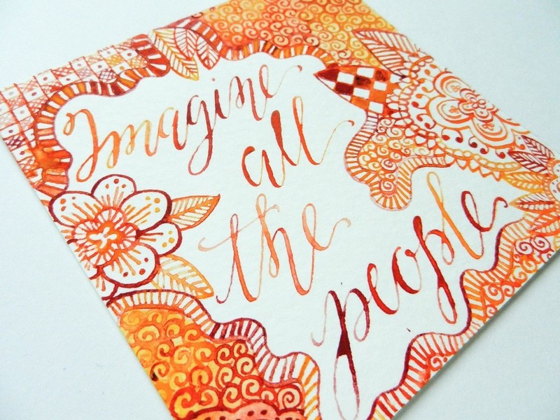 Watercolor Calligraphy · How To Make A Drawing · Art on Cut Out + Keep