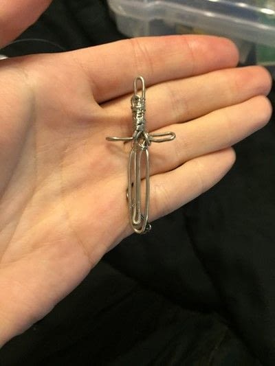 Sword Pendant · How To Make A Wire Wrapped Pendant · Jewelry on Cut Out ...