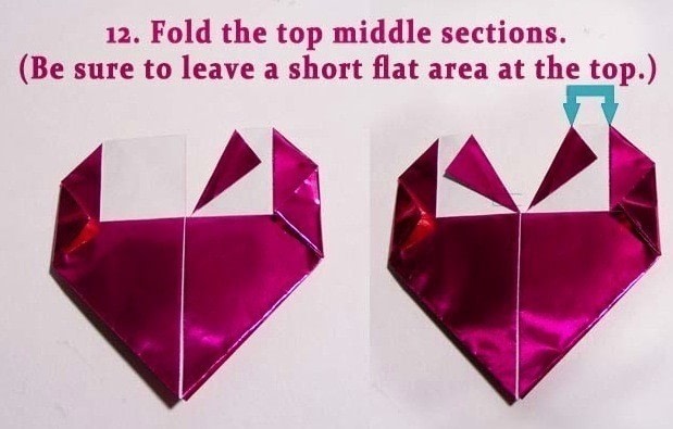 Flat Origami Heart