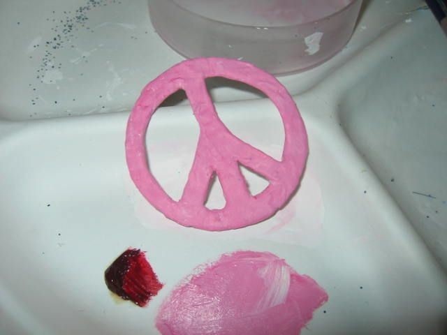 Peace Sign Paper Plates