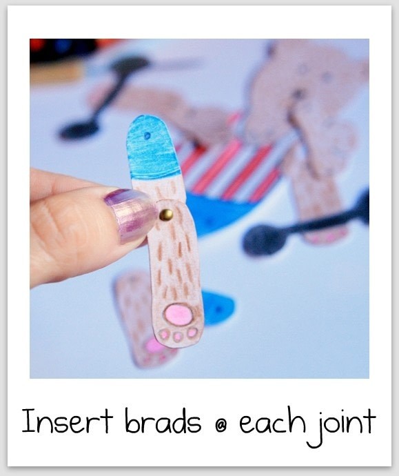 Movable Paper Doll Template How To Make A Paper Model Drawing And 