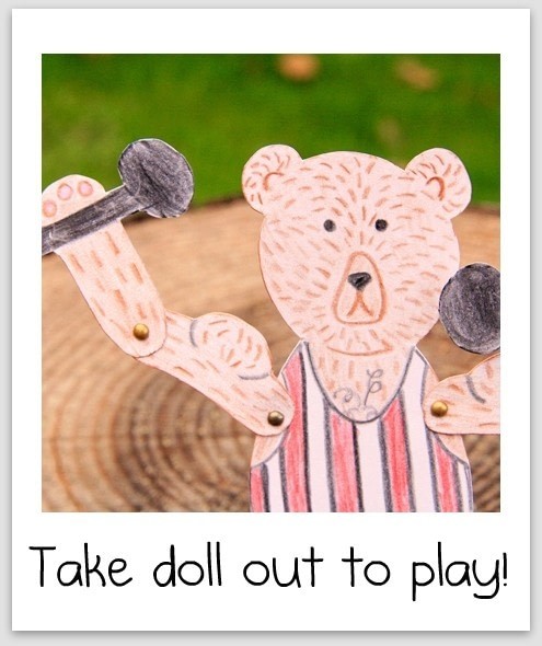 Movable Paper Doll Template How To Make A Paper Model Drawing And 