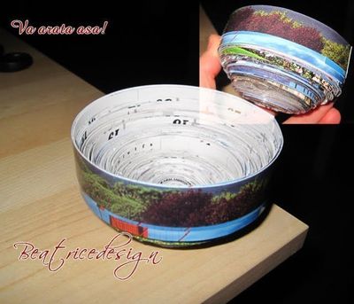 How To Make Paper Bowls · How To Make A Paper Bowl · Art, Papercraft ...